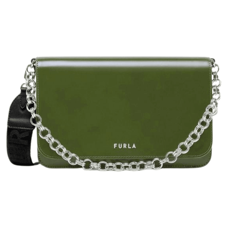 Furla Splendida Small Shoulder Bag - Edera + Nero – AUSOUTLET.com.au