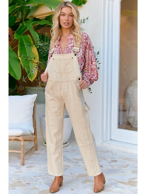 JAASE Daisy Duke Denim Overalls - Natural – AUSOUTLET.com.au