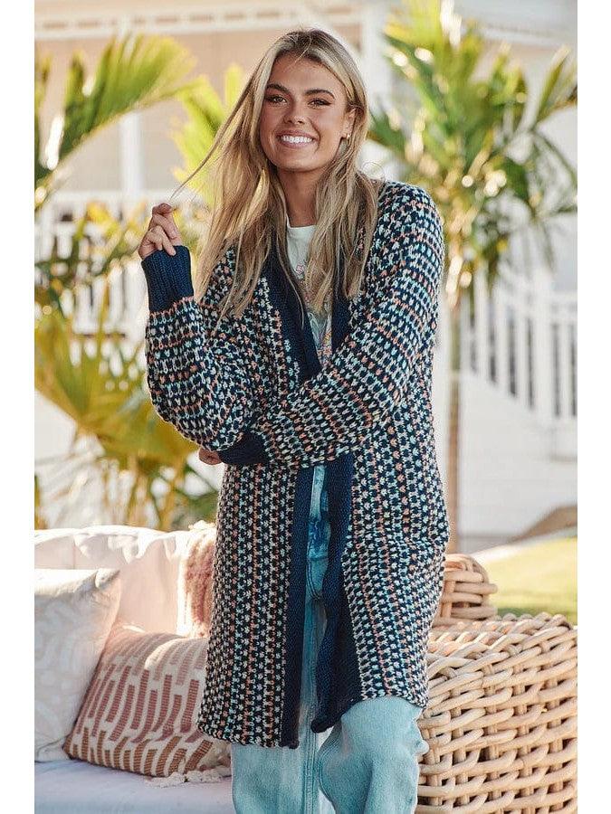 JAASE Rustic Knit Cardigan - Navy – AUSOUTLET.com.au