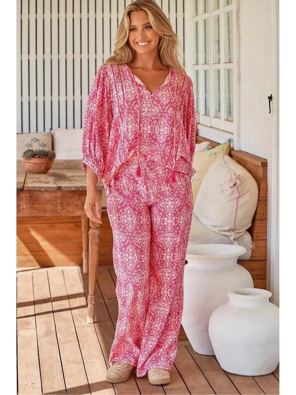 JAASE Pink Lemonade Print Jax Wide Leg Pants – AUSOUTLET.com.au