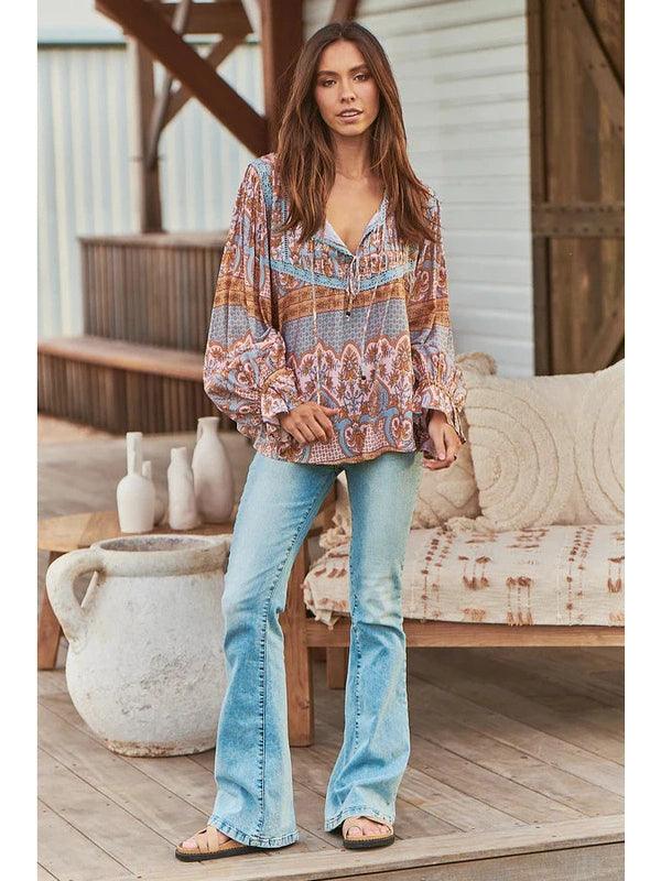 JAASE Odessa Print Elsa Long Sleeve Blouse – AUSOUTLET.com.au