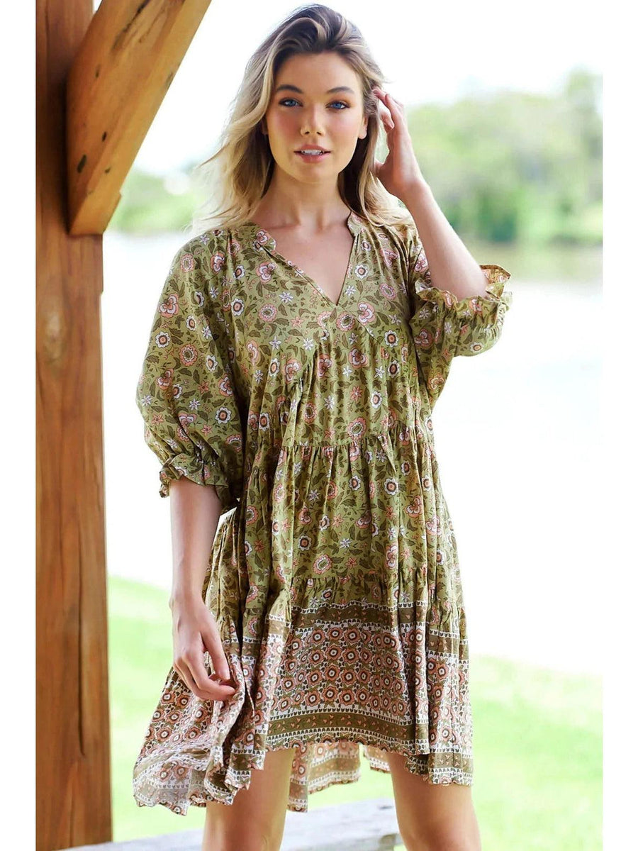 JAASE Sofias Print Petal Mini Dress – AUSOUTLET.com.au