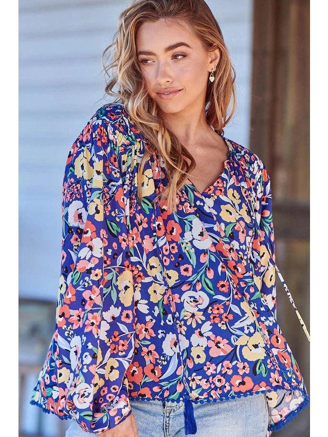 JAASE Carnation Print Rue Top – AUSOUTLET.com.au