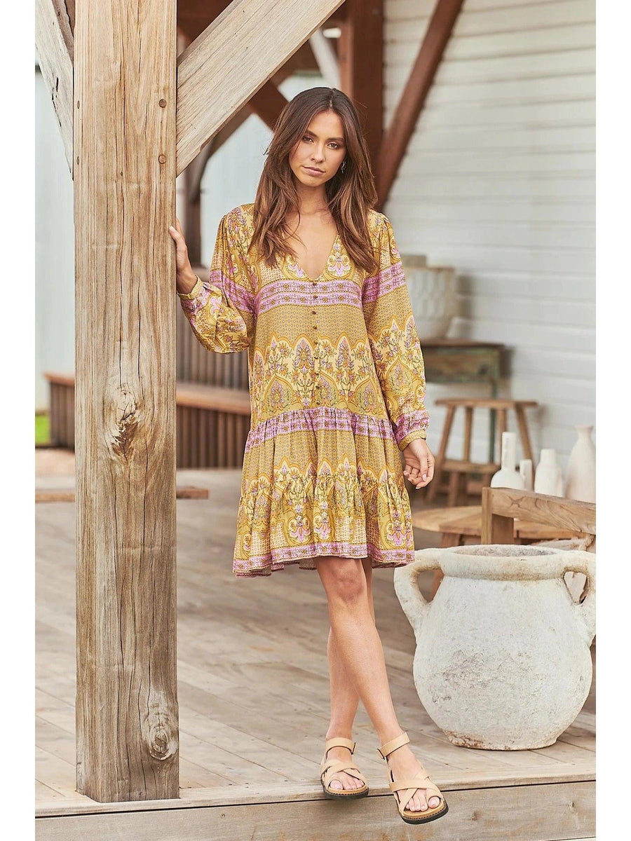 JAASE Payson Mini Dress - Caramel Odessa – AUSOUTLET.com.au